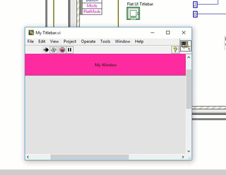 Creating a Flat UI Titlebar in LabVIEW (draggable window without a native titlebar)