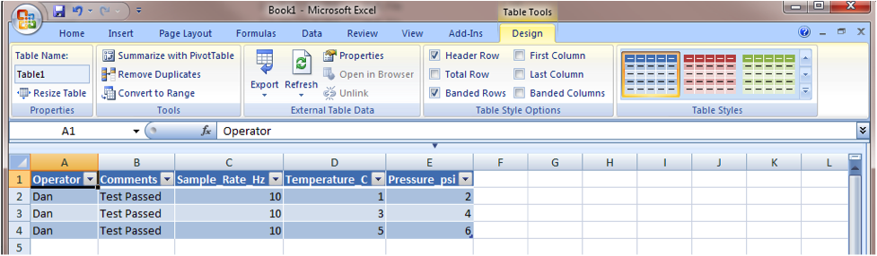 Painless LabVIEW Test Data Management with XML & Excel